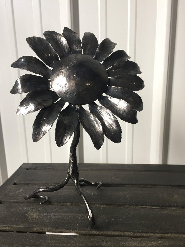 Flower, Sunflower, Daisy, Blacksmith Metal Sculpture, Forever Flower ...