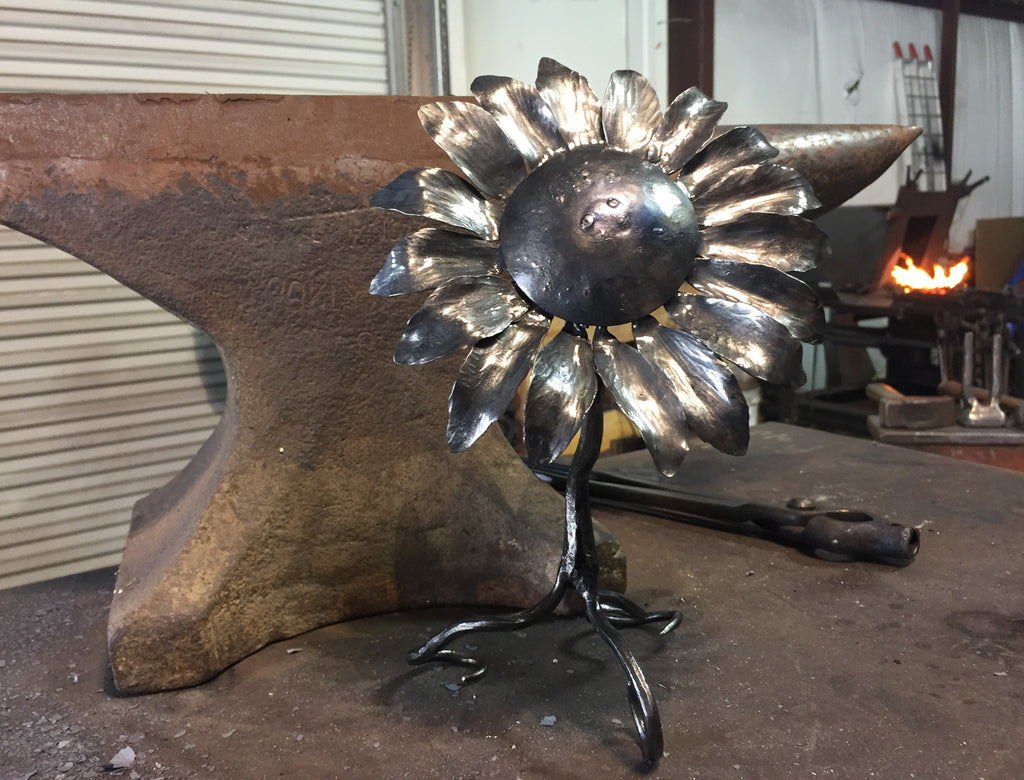 Flower, Sunflower, Daisy, Blacksmith Metal Sculpture, Forever Flower ...