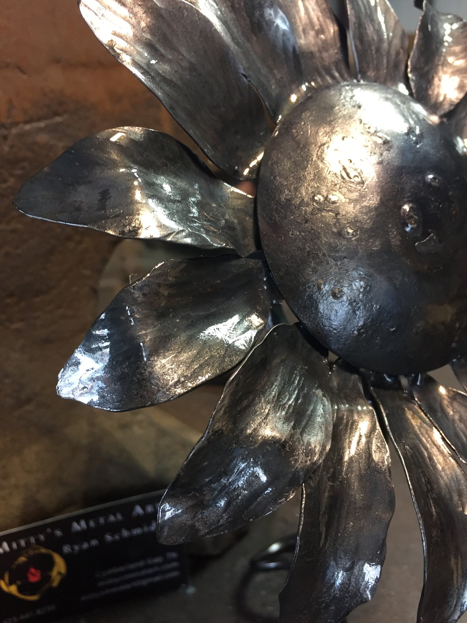 Flower, Sunflower, Daisy, Blacksmith Metal Sculpture, Forever Flower ...