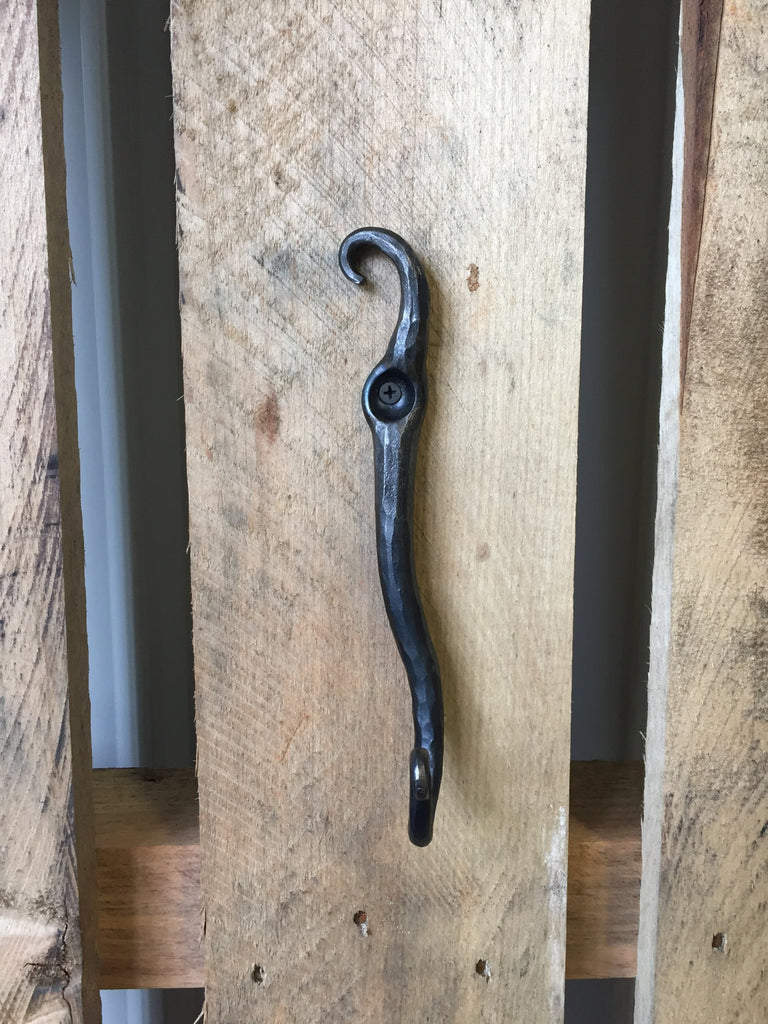 Hook, 9-inch Hooks, Whimiscal Style, Wall-Mounted, Blacksmith Metal Art ...